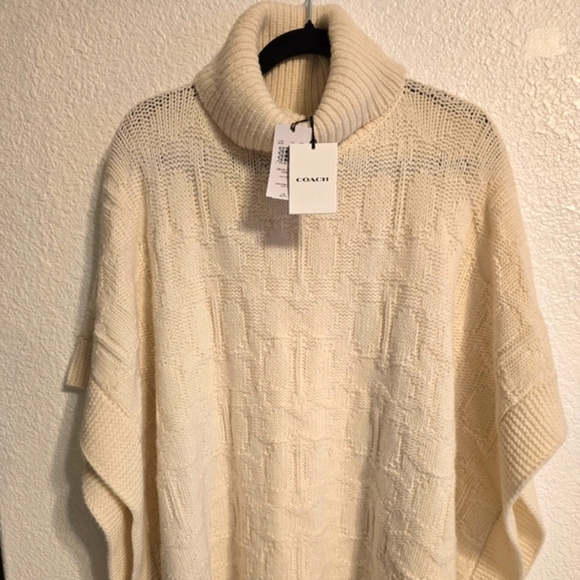 Coach | Sweaters | Coach Signature Pancho | Poshmark
